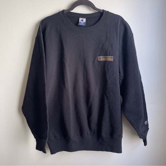 Champion | Sweaters | Nwot Vintage 99s Champion Box Logo Mens Navy Blue ...